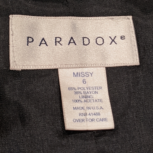 Paradox | Jackets & Coats | Paradox Career Long Black Coat Size Missy 6 ...